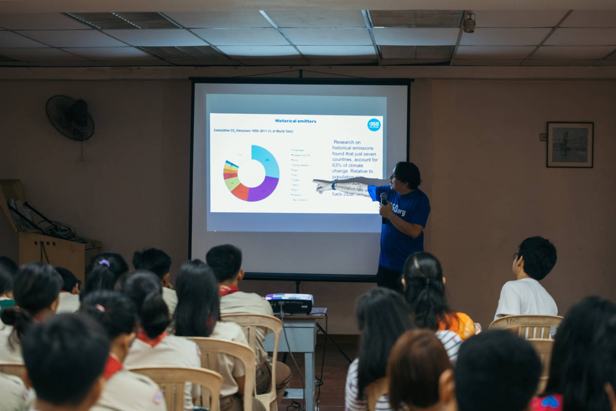 Seizing every opportunity to build our movement | 350 Pilipinas