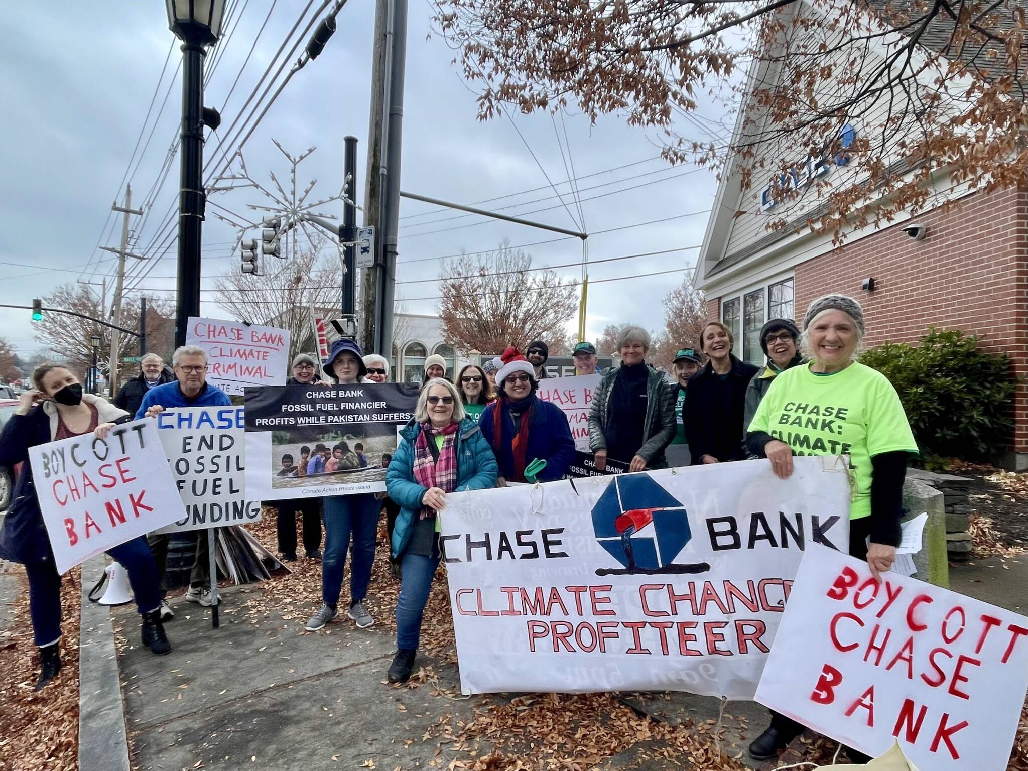 CARI Members and Local Citizens Protest Fossil Fuel Funder Chase Bank